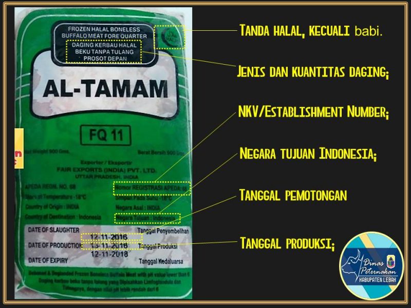 STANDAR KEMASAN & LABEL DAGING IMPOR – Dinas Peternakan dan Kesehatan ...