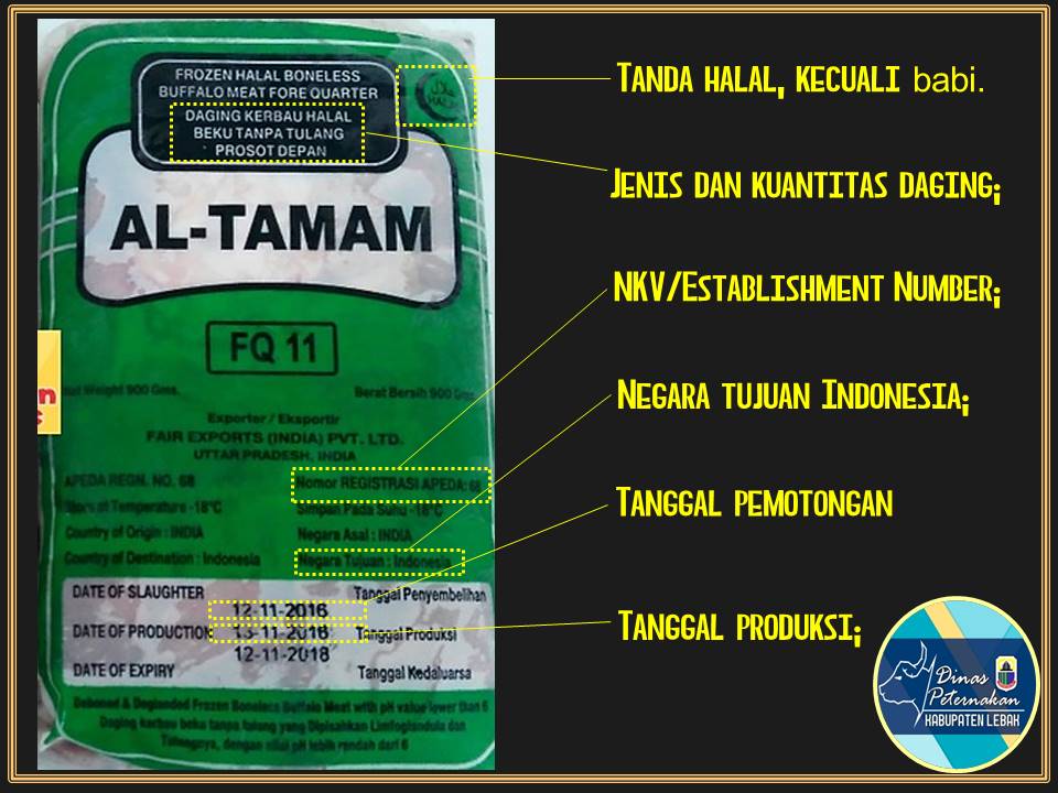 STANDAR KEMASAN & LABEL DAGING IMPOR – Dinas Peternakan dan Kesehatan ...
