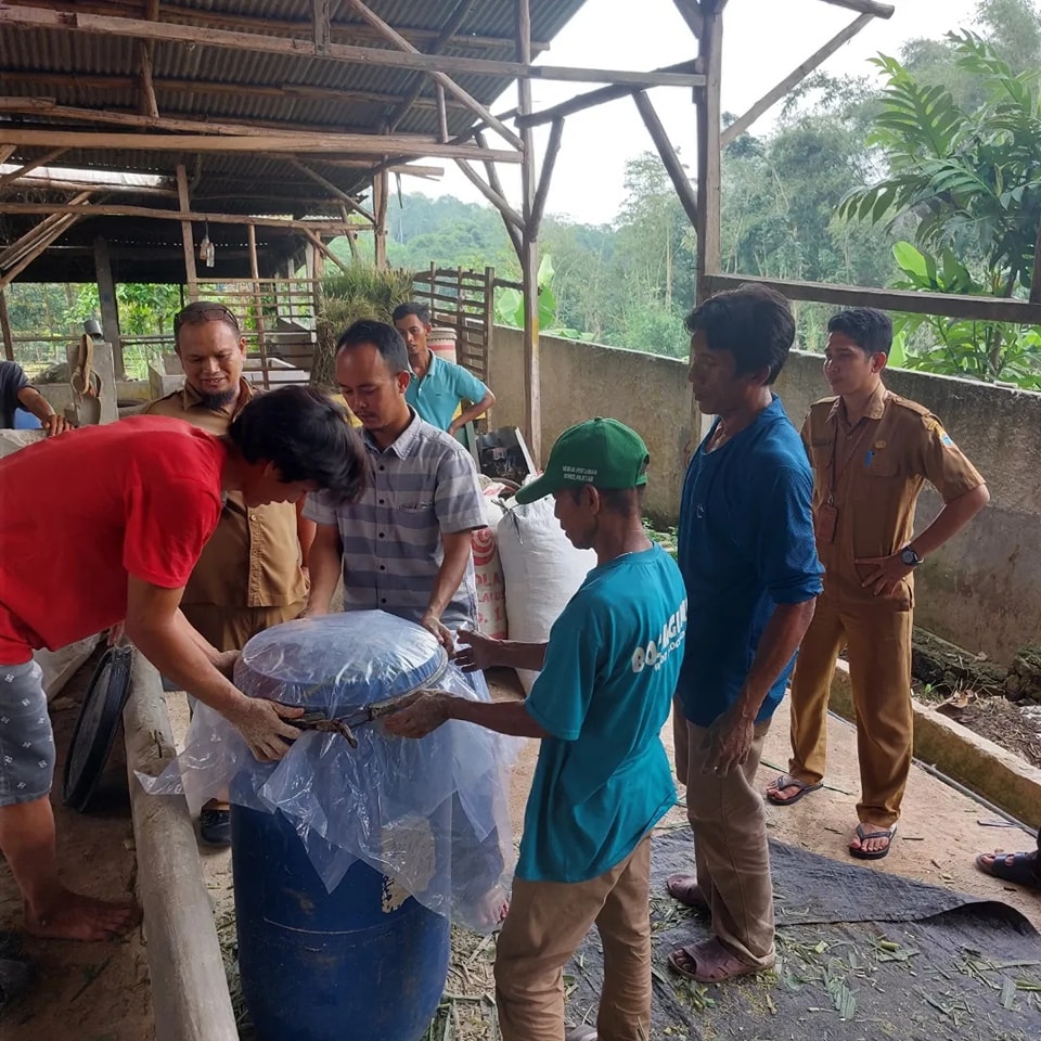 BIMBINGAN TEKNIS PENGOLAHAN PAKAN TERNAK SILASE DESA CIAKAR KECAMATAN ...